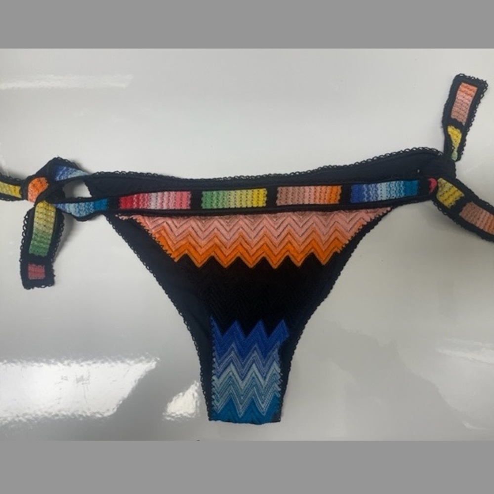Missoni Mare Zig Zag Knit Bikini Bottom - Gem